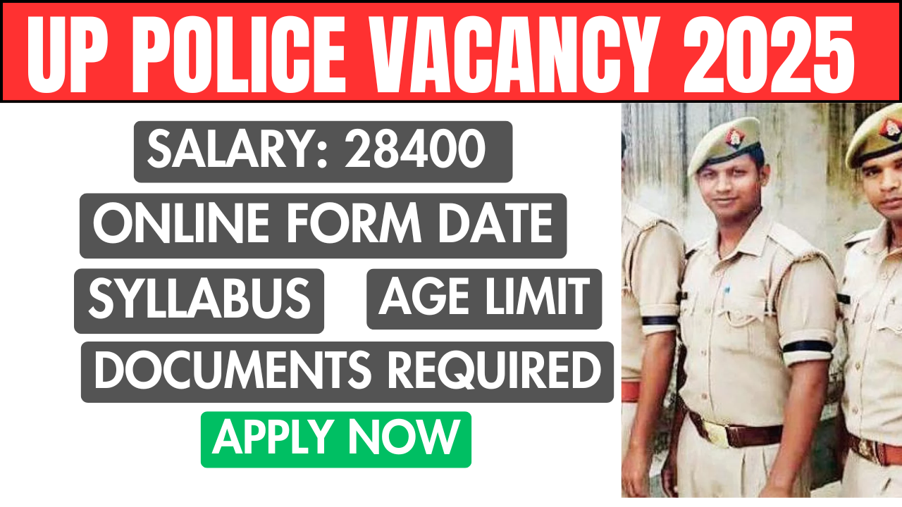 UP Police Vacancy 2025 Age Limit Online Form Date Syllabus Documents ...